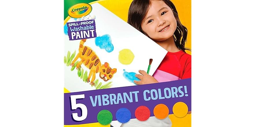 Crayola Spill Proof Paint Set (25ct)