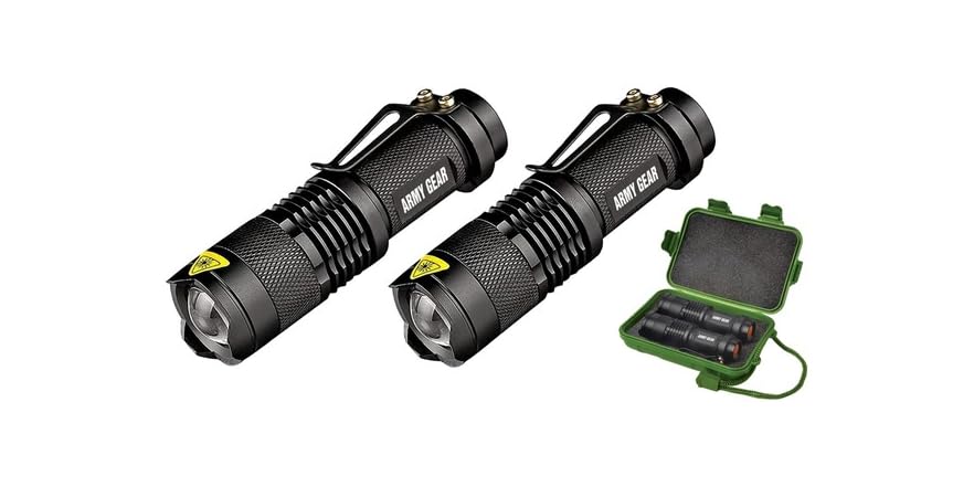 Army Gear Tactical Flashlights (4 Pack)