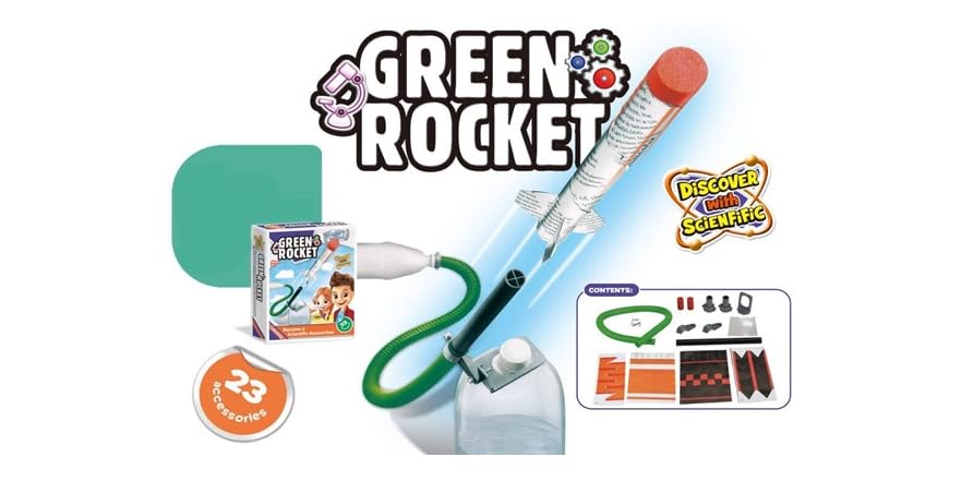Science Kit Toys - Green Rocket