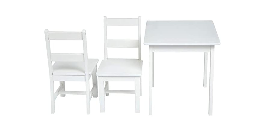 Kids Solid Wood Table and 2 Chair Set