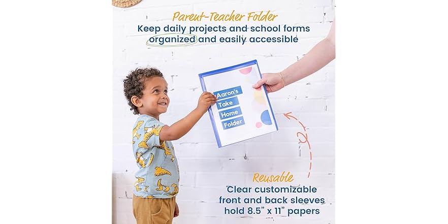 ECR4Kids 2-Pocket Parent-Teacher Folders