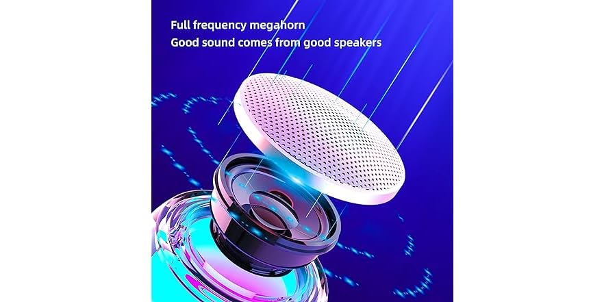 NIUTA Portable Bluetooth Speakers with Colorful Lights