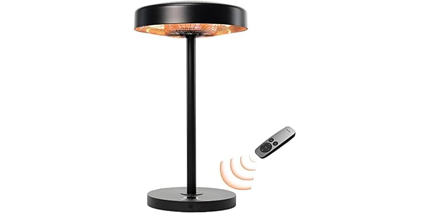 EAST OAK 1500W Table Top Electric Patio Heater