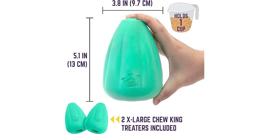 Chew King Rubber Premium Treat Dog Toy, XL