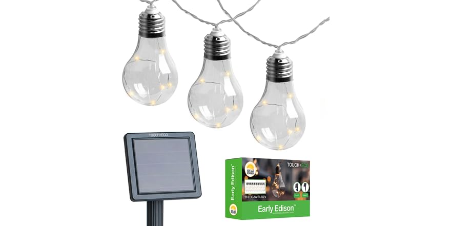Touch Of ECO, Early Edison's String Lights 2 Pack