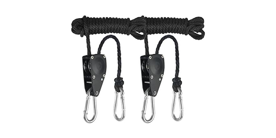 iPower 1/4 Inch Adjustable Rope Clip Hanger