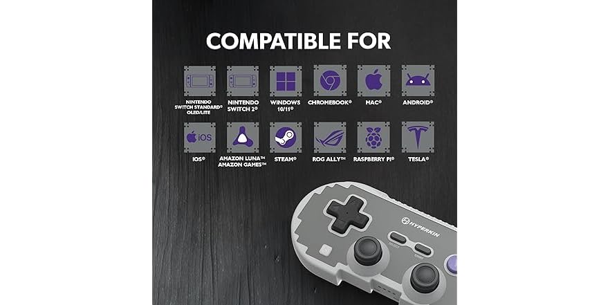 Hyperkin Retro Pixel Art Wireless Gaming Controller