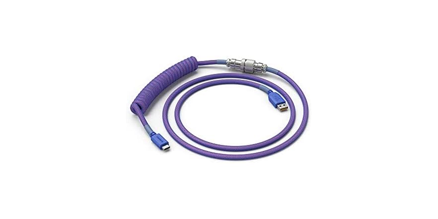 Glorious Coiled Keyboard Cables - Nebula Purple