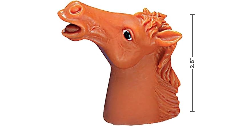 Fun Express Vinyl Horse Finger Puppets Set