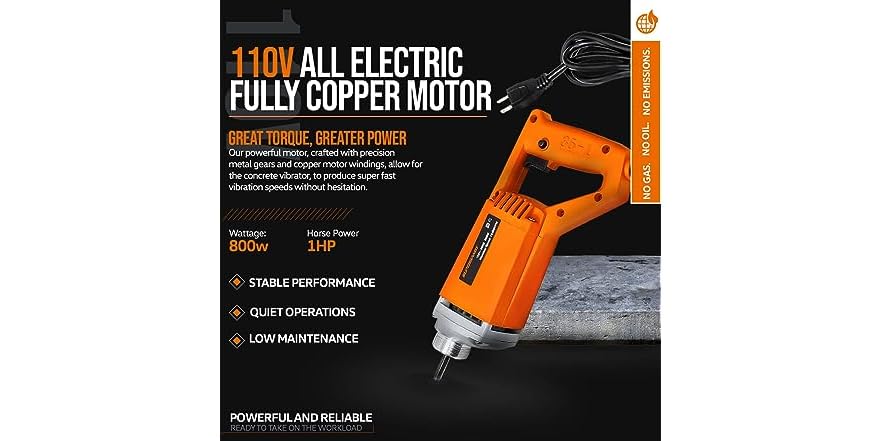 SuperHandy Concrete Vibrating Power Tool, 13k VPM