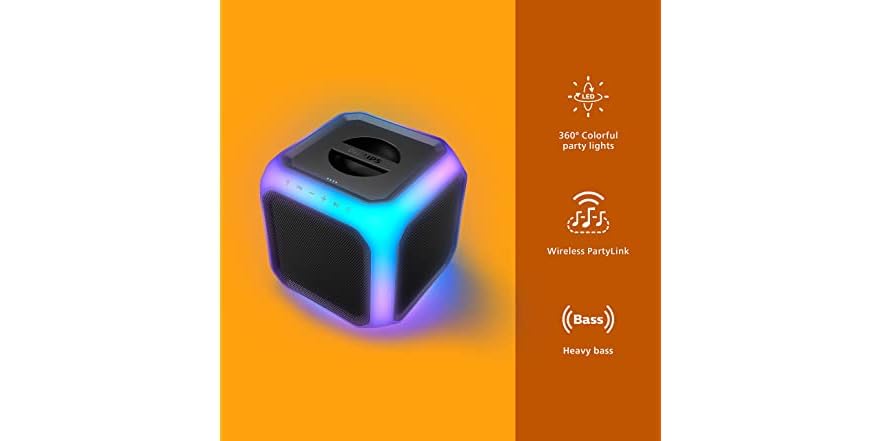 (NEW) Philips X7207 Wireless Bluetooth Party Cube Speaker