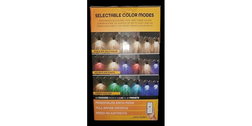 Eco Scapes Cafe Color Lights, 24'