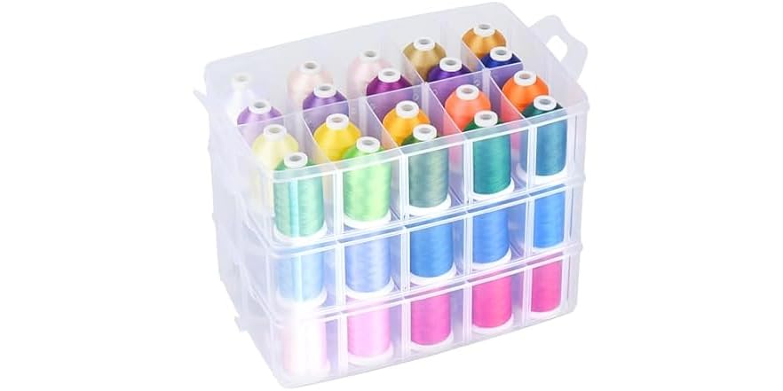 Simthread 63-Color Embroidery Thread Kit