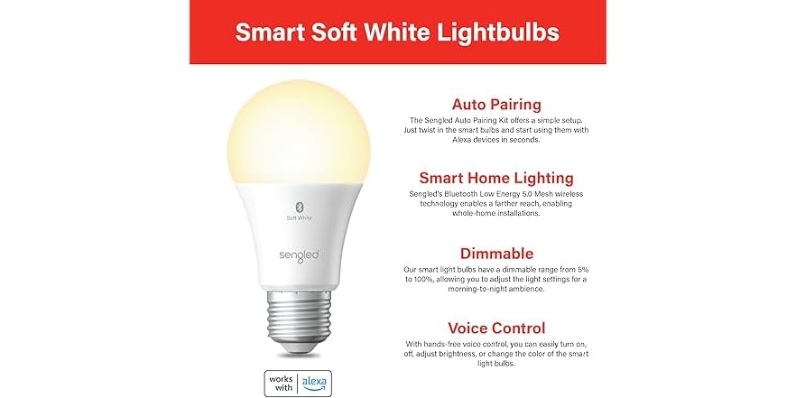 Sengled Alexa Light Bulb, S1 Auto Pairin