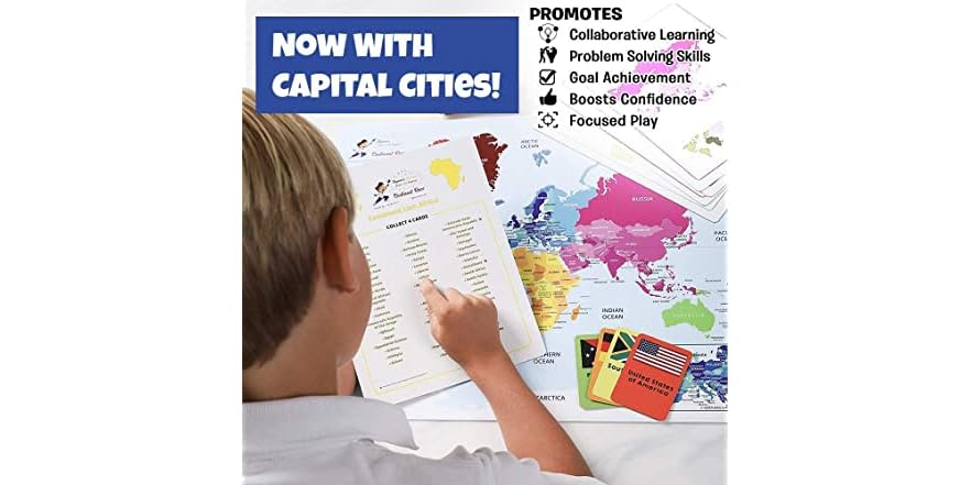 Continent Race Geography Board Game