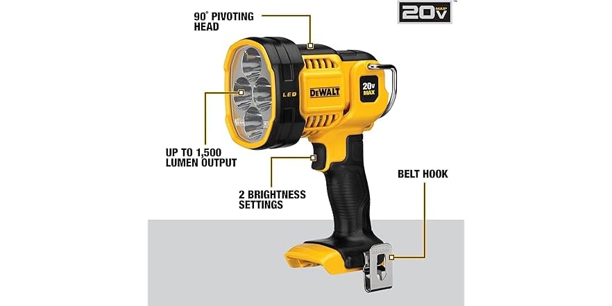 DEWALT DCL043 20V MAX LED Work Light