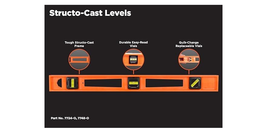 Johnson 7724-O 24" Structo-Cast Level