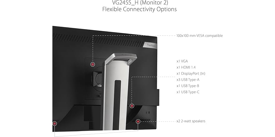ViewSonic VG2455-56AH2 24" Dual Monitor Pack