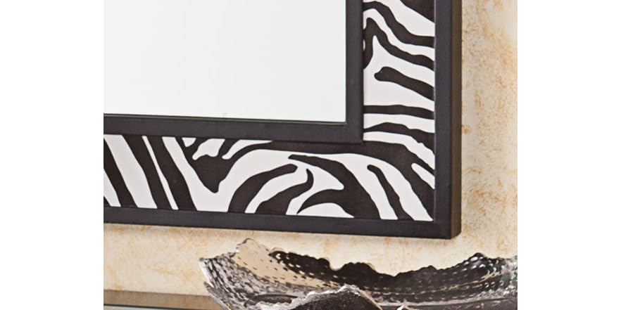 Animal Print Decorative Mirror - Zebra