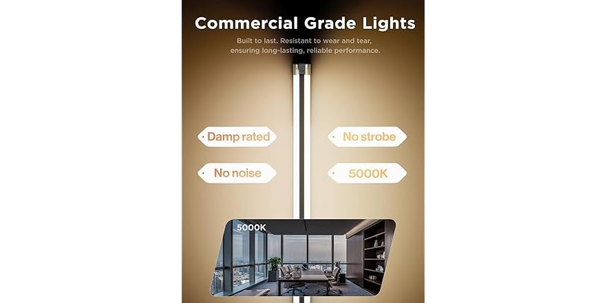 10 Pack 5000K Shop Lights