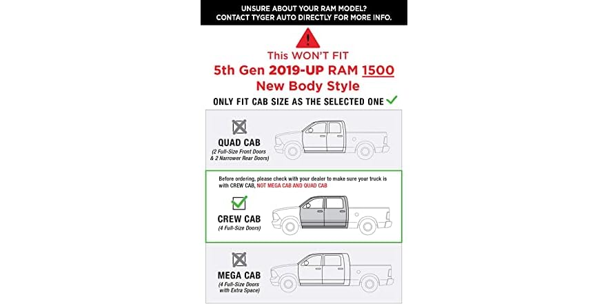 Tyger Auto Star Armor Kit Crew Cab