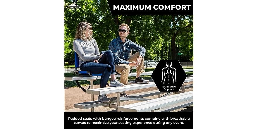 Cascade Stadium Seat - Black 20"
