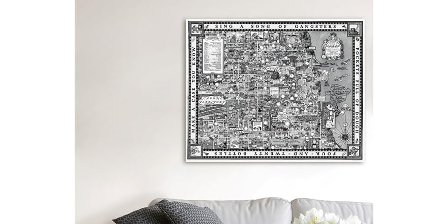 Chicago's Gangland 1931 Night (3 Sizes)