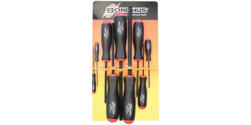 Bondhus 10699 9pc Balldriver Screwdrivers 1.5-10mm