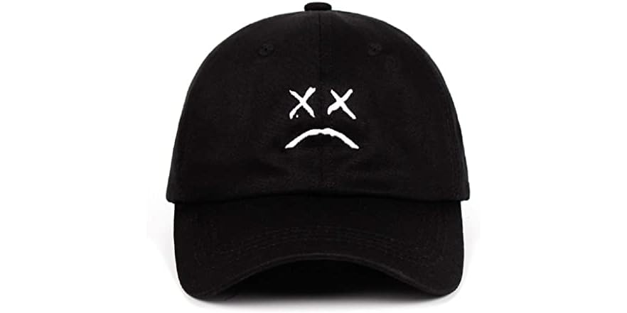 Sad face Baseball Cap