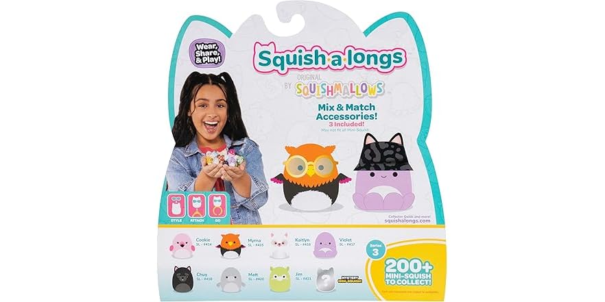 Squish-a-longs Mini-Squish 8-Pack (Wave 3, Style 3)