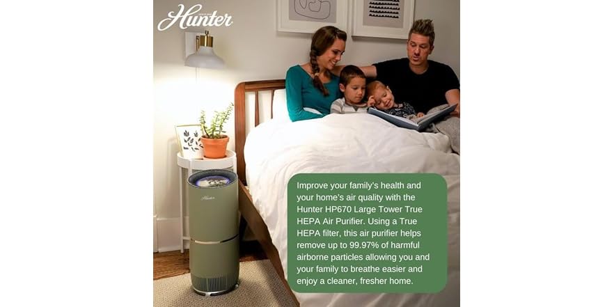 (NEW!) Hunter True HEPA Digital Air Purifier