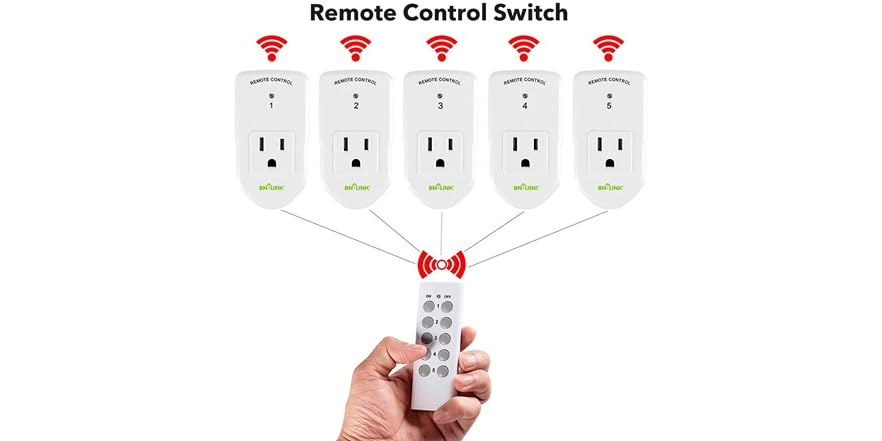 Wireless Remote Control Outlet (5-Pack)