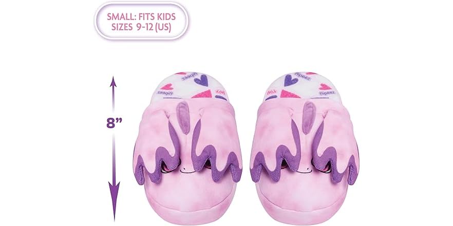 Just Play Flipeez Slippers - Axolotl, Small