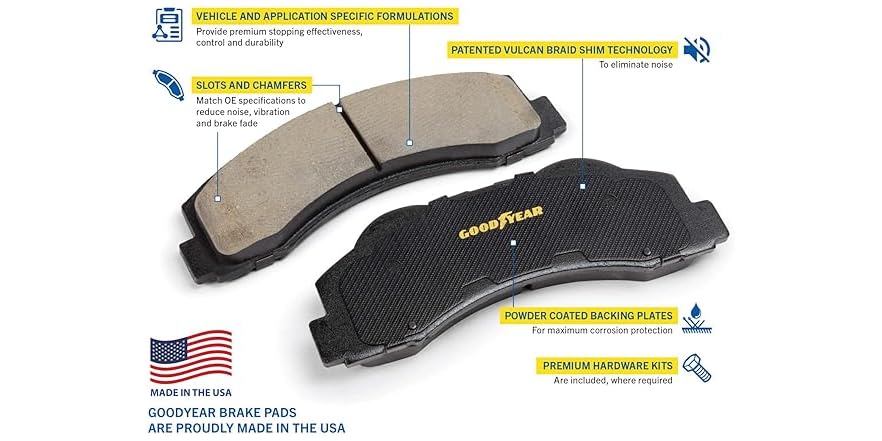 Goodyear Brakes PRK68819F Front Brake Kit