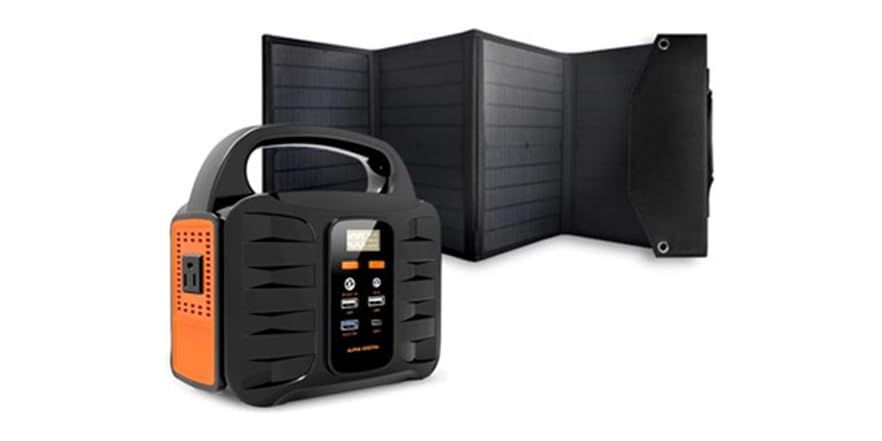 Alpha Digital Portable Power Station & Solar Bundle
