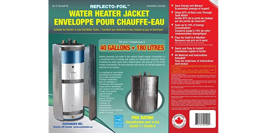 Hot Water Tank Heater Insulation Jacket