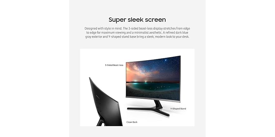 Samsung 32" FHD Curved Monitor | LC32R500FHNXZA