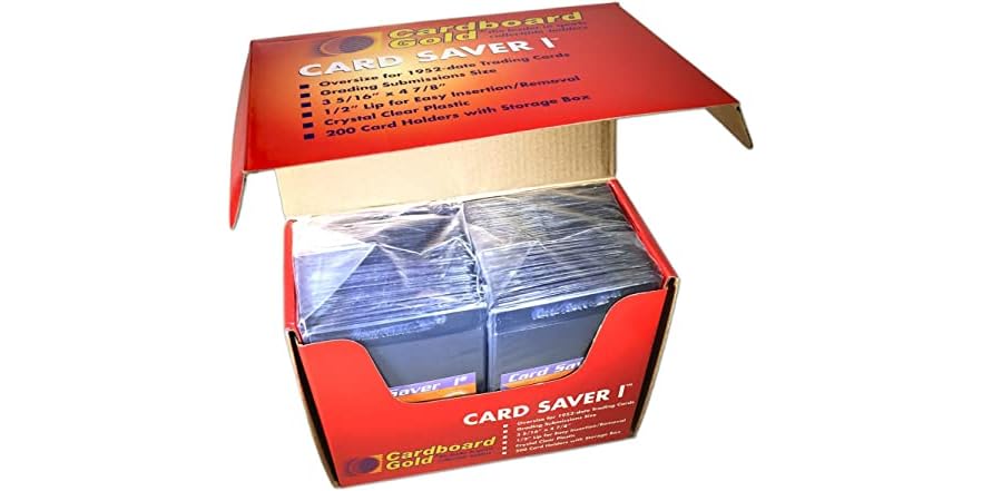 Cardboard Gold Card Saver, 2 Pack of 100