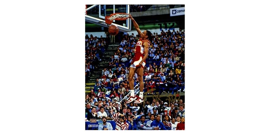 Spud Webb Signed Slam Dunk Contest 8X10 Photo