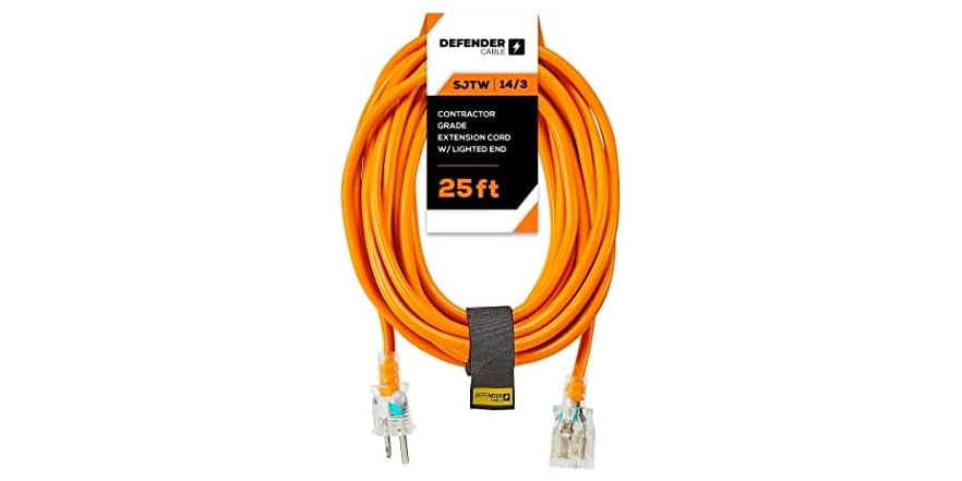 Defender Cable DCE-210-25 14/3 Gauge Cords