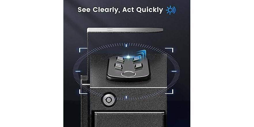 ADIMO T5 Gun Safe for Handgun, Biometric
