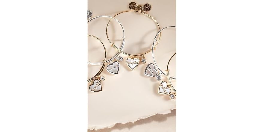 Alex and Ani Mom Mother of Pearl Bangle