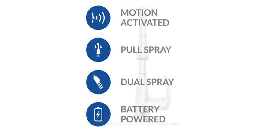 FLOW Hands-Free Motion Sensing Faucet- Choose Color