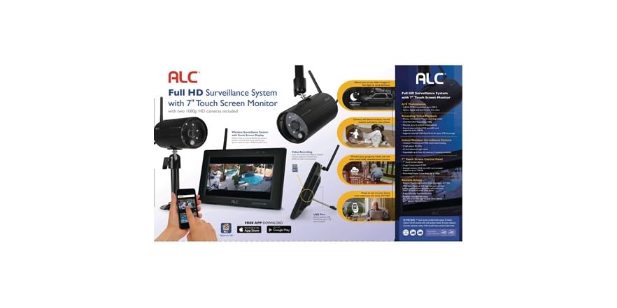 ALC Full HD Monitoring System w/ 1 or 2 Cameras