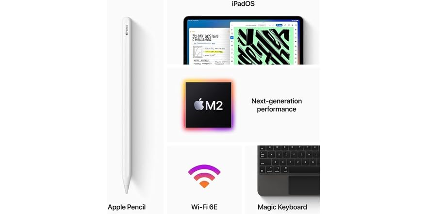 Apple 2022 12.9" M2 iPad Pro, 2TB Wi-Fi (Open Box)