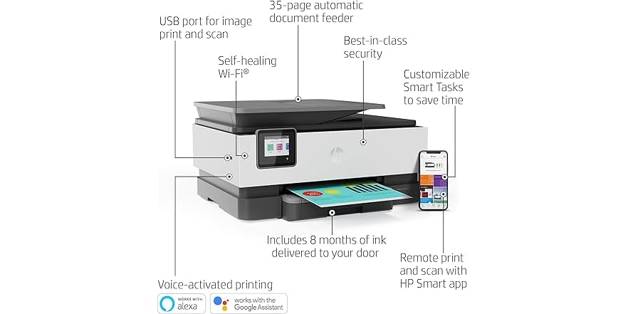 HP OfficeJet Pro 8035e All-in-One Wireless Printer (Open Box)