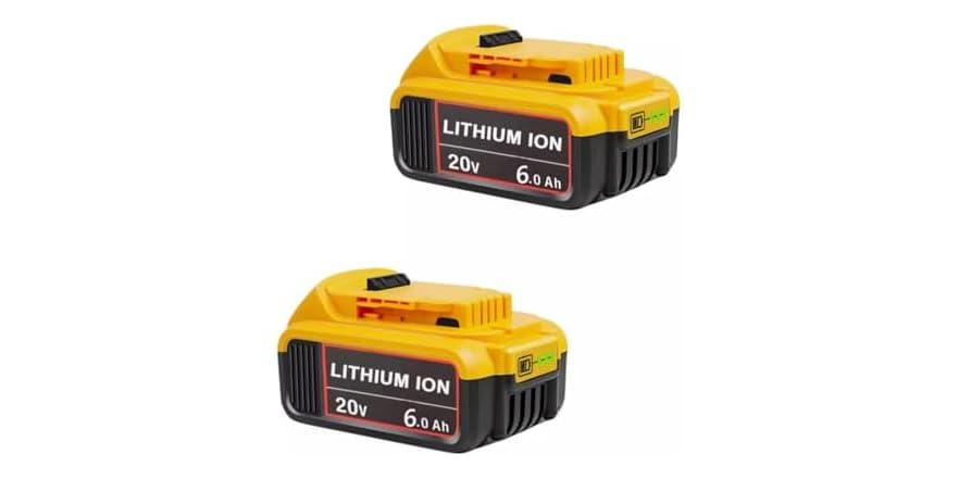 LONG FIT DCB205 2-Pack 20V Max 6.0AH for Dewalt