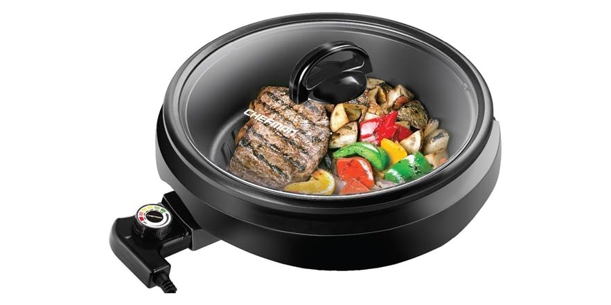 Chefman 3-In-1 Electric Indoor Grill Pot & Skillet