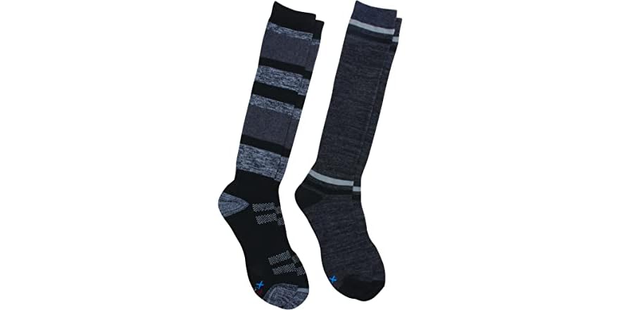 Hanes Mens X-Temp 2 Pack Outdoor Sock