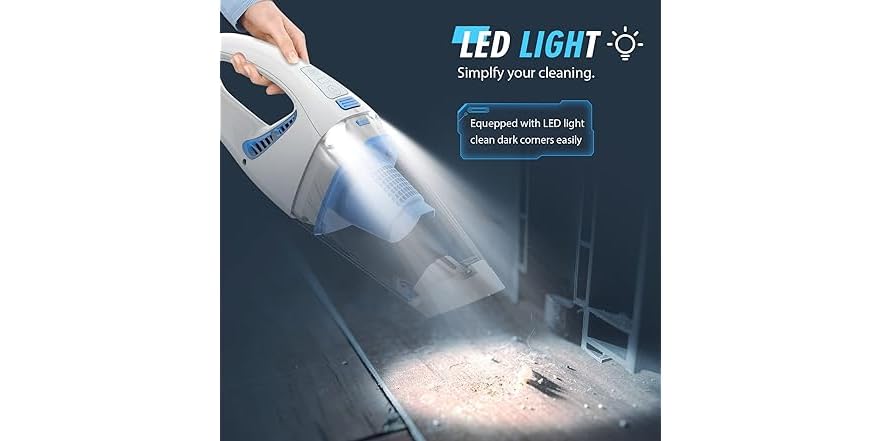 Bossdan Cordless Handheld Vacuum Cleaner - Portable, Lightweight with ...